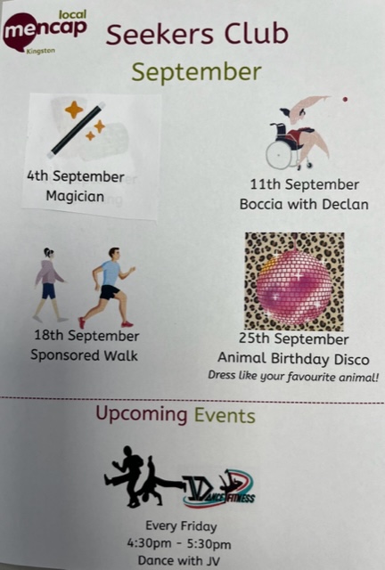 Seekers Club - for adults aged 18 and over - Kingston Mencap
